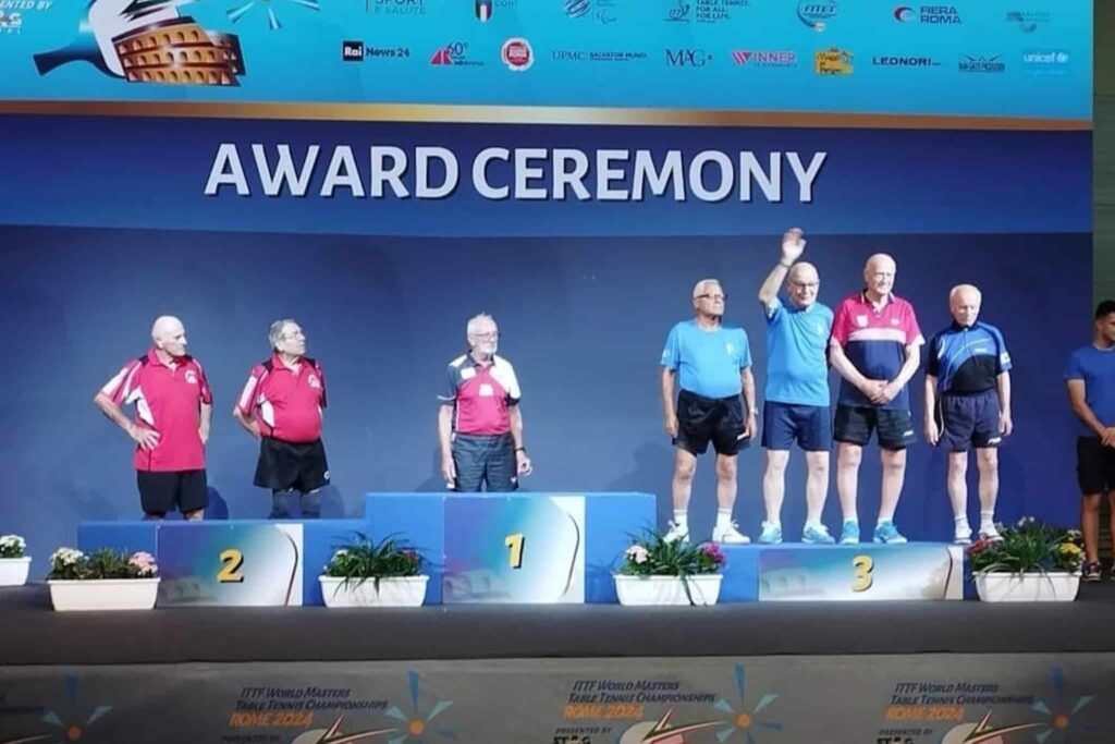 Mondiali Master di Tennistavolo, storica medaglia di bronzo per il monfalconese Aldo Donda ...